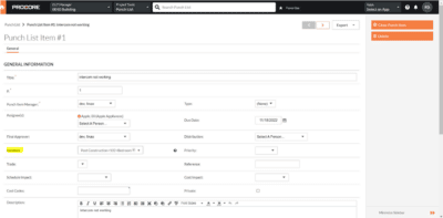 Procore Integration - DLP Manager