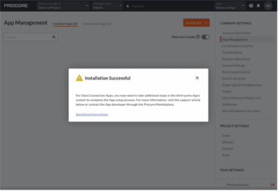 Procore Integration - DLP Manager